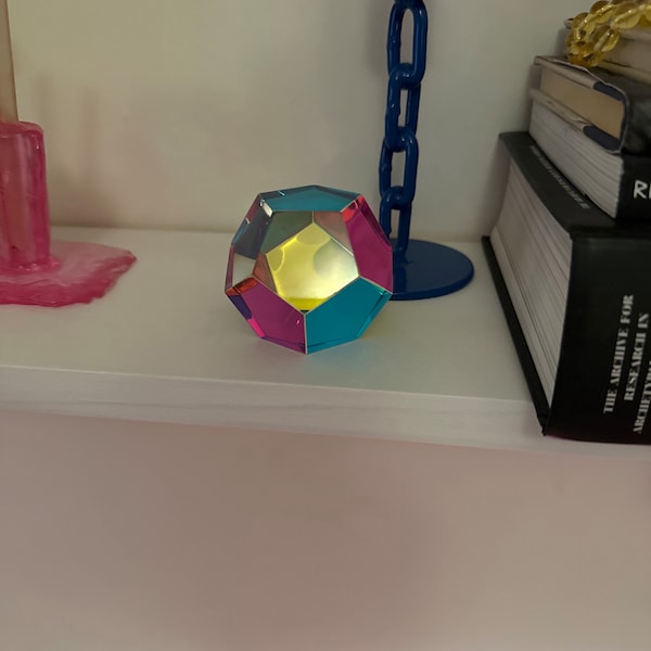 CMY Cubes® the Mundus - Dodecahedron, Optical Polyhedron, Subtractive ...