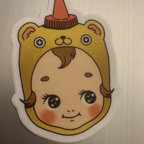 Kewpie Honey Bear - Vinyl Sticker - Kewpie Honey Bear Bottle Kawaii ...
