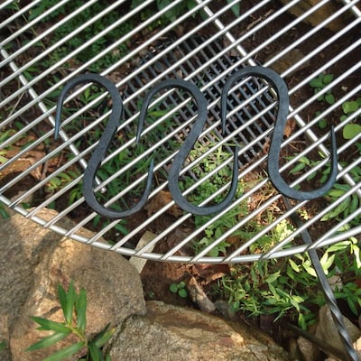 Set of Two Hand Forged Hook Racks With Rams Head Scrolls Traditional ...