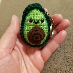 Avocado Keychain Crochet Pattern - Etsy