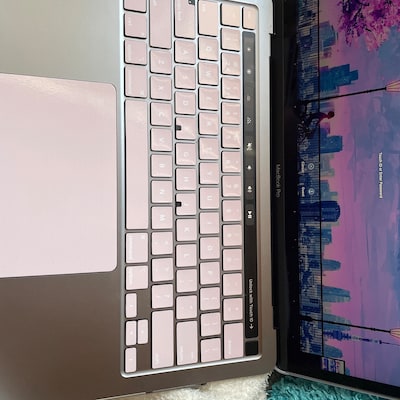 Pastel Pink Keyboard Stickers MacBook Keyboard Decal Decal Pink Vinyl ...