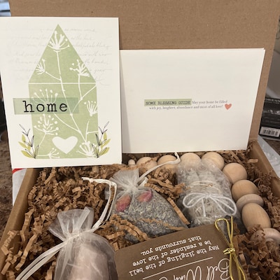 6 Pc HOUSE WARMING GIFT Box, Home Sweet Home Blessing Kit, Sage Smudge ...