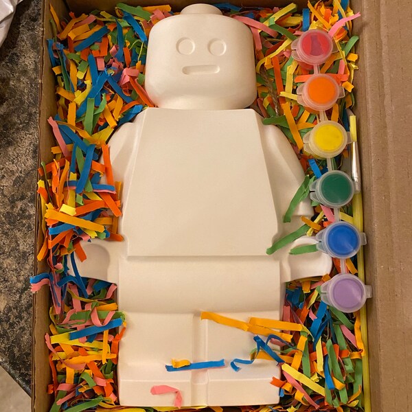 Paint Your Own Giant Brick Man Craft Kit. Paint Your Own Kit, Kids ...