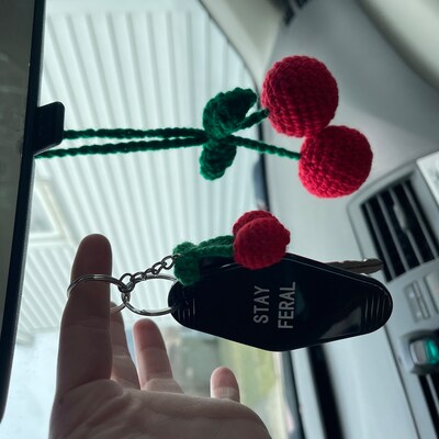 Crochet Mini Orange Keychain - Etsy