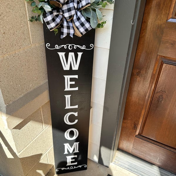 Hello Porch Sign curse Words Sign Customizable Welcome Porch Leaner ...