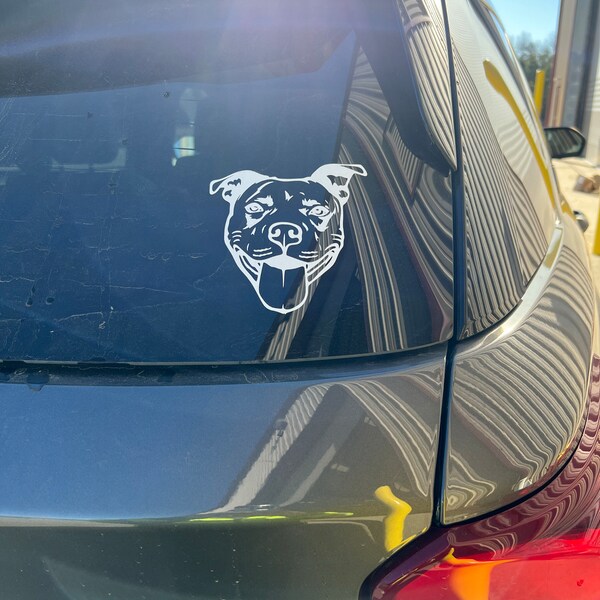 Pit Bull on Board Sticker | Pitty Decal | Pitty Sticker | Pit Bull ...