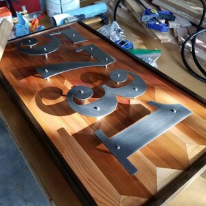 Eight Inch Number8 Lettermetal Number Metal Letter Steel Letter Rustic ...