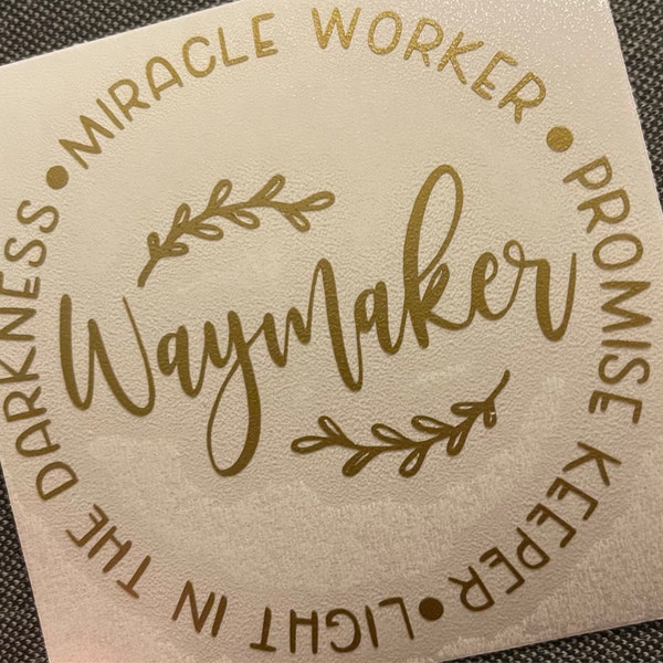 Waymaker Decal | Miracle Worker | Light in the Darkness | Promise ...