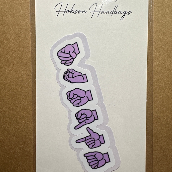 Personalized Sign Language Name Sticker / Custom ASL Name Decal / ASL ...