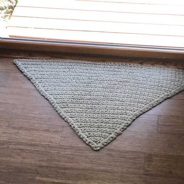 Round Jute Rug - Crochet Area Rug - Natural Fiber - Pineapple Fan ...