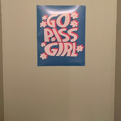 Go Piss Girl Wall Art Trendy Printable Wall Art Aesthetic Decor Digital ...