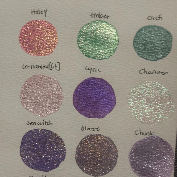 Calabasas Shimmer Blue Watercolor Paint Half Pan for Calligraphy, Art ...