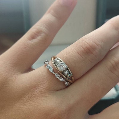 Vintage Solid Gold Wedding Band 14k Yellow Gold Wedding Band Women ...