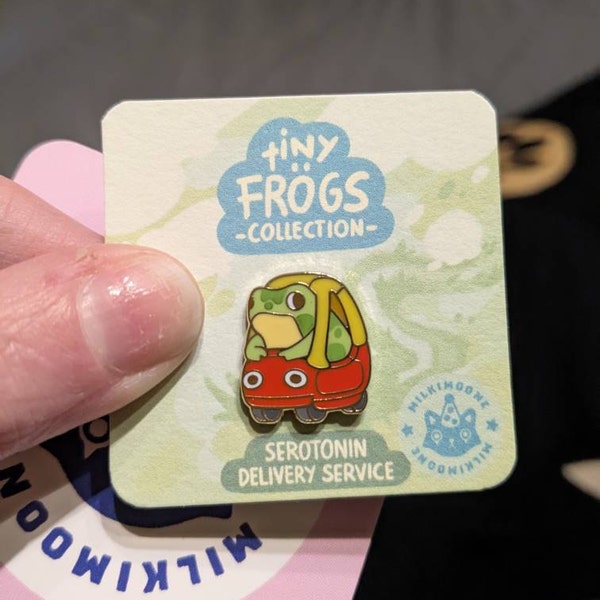 Golden Frog Hard Enamel Pin/tiny Frogs Collection - Serotonin Delivery ...