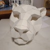 Low Poly Panther Mask: Papercraft Halloween Costume (PDF Template) - Etsy