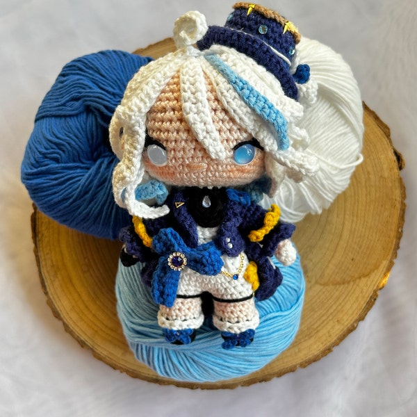 Crochet PDF Pattern: "furina" Chibi Amigurumi - Etsy