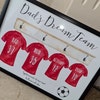 Fathers Day Gift, Football Print, Dads Dream Team, Gifts for Dad ...
