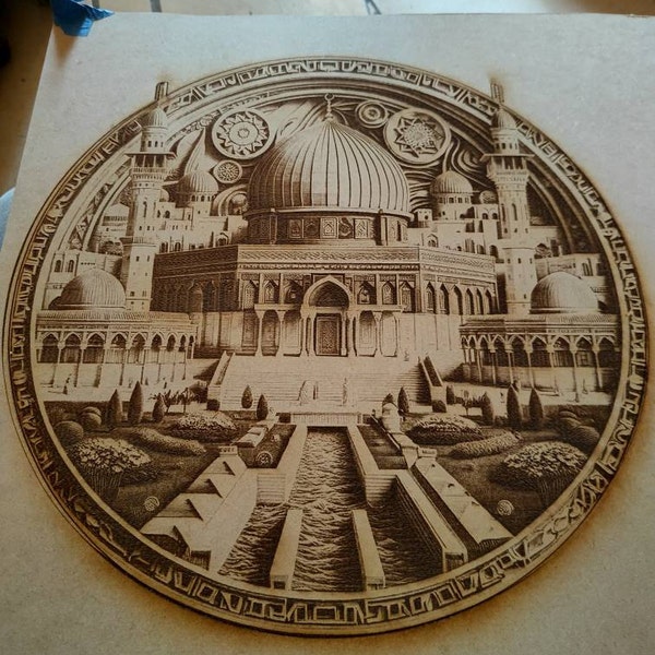 Al-aqsa Mosque in Jerusalem, Palestine 3D Illusion Digital Design for ...