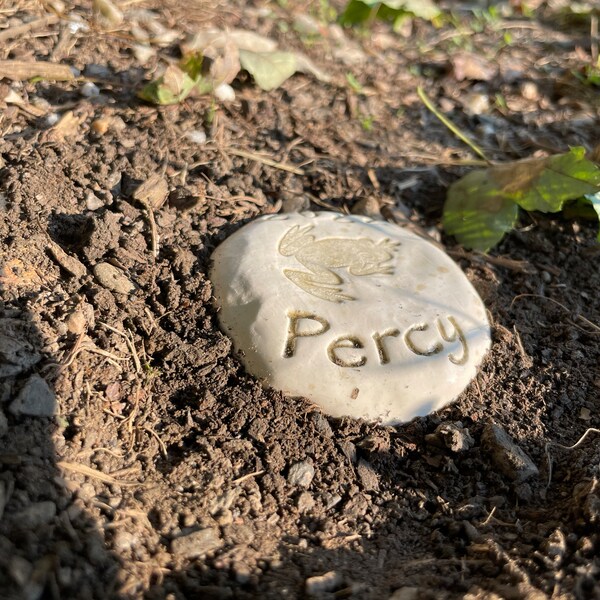 Pet Frog Memorial Stone Personalized 2.5 to 3.5" - Etsy