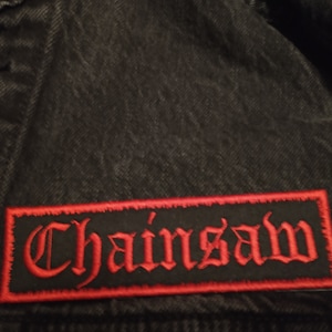 Custom Name Patch Embroidered Personalized Iron on Name Tag Old English ...