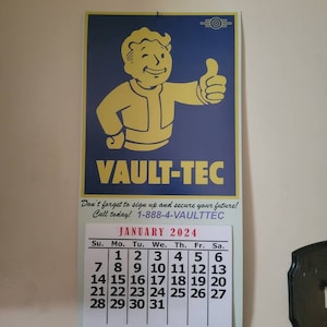 Un-official Handmade Fallout 12 Month Calendar for 2024 - Etsy