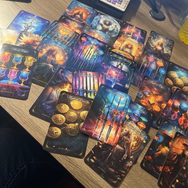 Divine Celestial Tarot Deck | Full Tarot Deck 78 Cards | Major & Minor Arcana | FREE Tarot ...