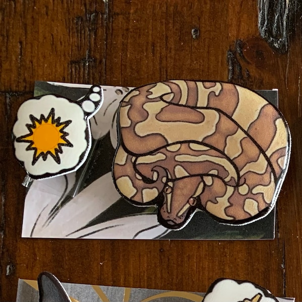 Ball Python Magnet Gift for Snake Lover for Locker or Fridge Ball ...