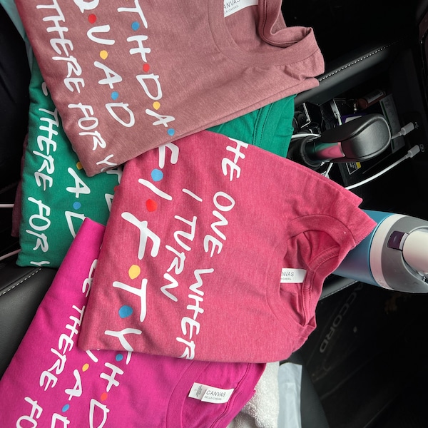 Customizable | the One Where Turns 50 Shirt, Friends Birthday Shirt ...