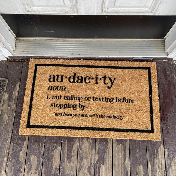 Funny Doormat for Outside | Sassy Welcome Mat | Rude Patio Decor ...