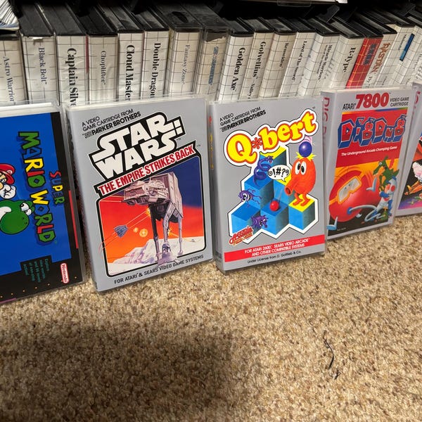 NINTENDO NES Custom Replacement Game Storage Case and Art, 100's of ...