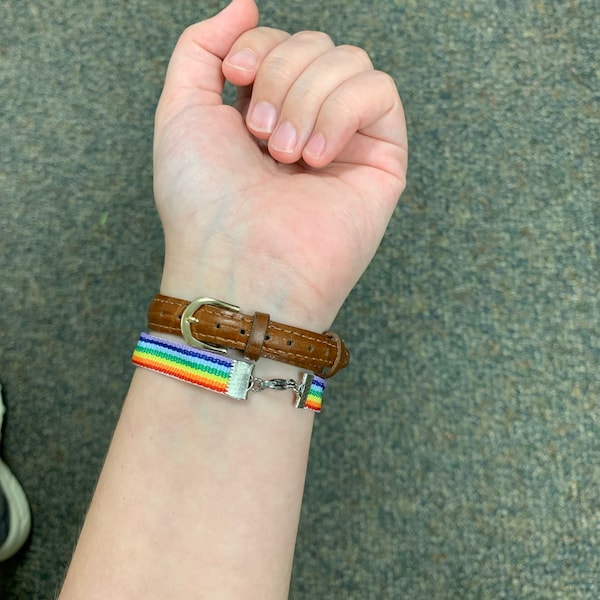 Pride Bracelet, Rainbow Flag Colors, LGBT String Bracelet for Men, Men ...