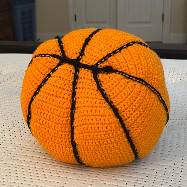 Vintage Crochet Pattern Amigurumi Basketball Plush Pillow Toy PDF ...