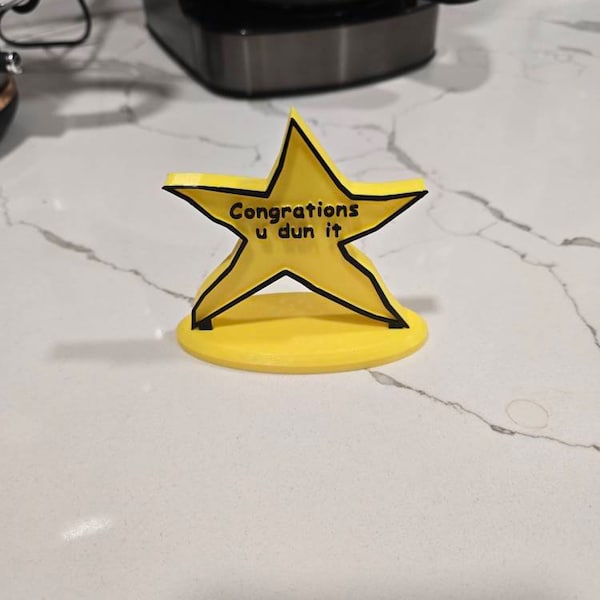 XL Congrations U Dun It Trophy - Etsy