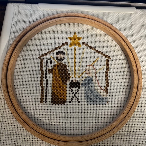 Small Nativity Scene Cross Stitch Pattern, DIY Christmas Craft ...