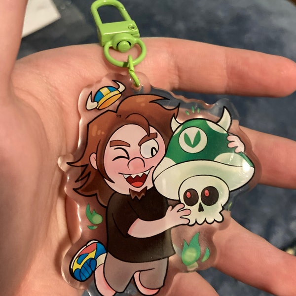 Vinesauce Joel Vargskelethor With Cute Logo Keychain - Etsy