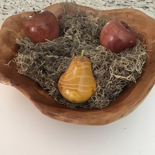Wooden Acorns - Maple, Hackberry, Bradford Pear, Set of 5, Fall Decor ...