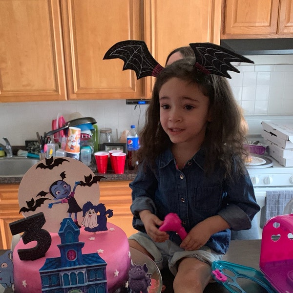 Vampire Inspired Headband Bat Wings Headband Embroidered Headband ...