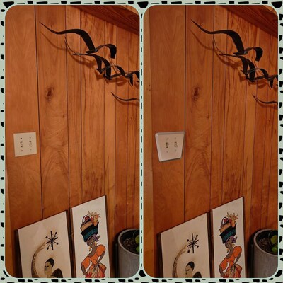 Arbor Walnut Wood Light Switch Covers Mid Century Modern Wall Plate MCM ...