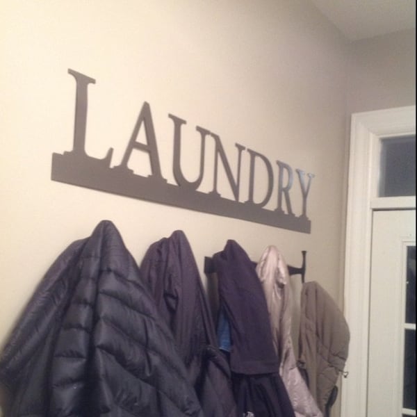 Metal Laundry Sign - Metal Laundry - Home Decor - Laundry Room Decor ...