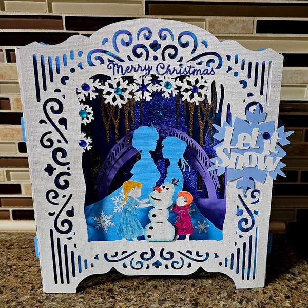 Stitch 3 Paper Cut Light Box Template Files, Shadow Box, 3D Papercut ...