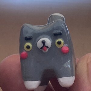 Handmade Painted Cute Quirky Clay Kitty Cat Figurine / Kitkats for Your ...