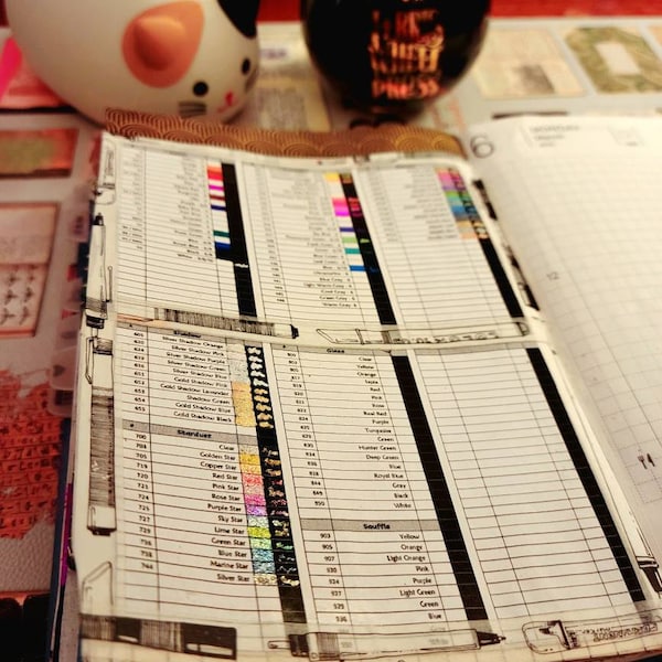 Sakura Gelly Roll - All Colors of Each Pen Set - DIY Color Chart ...