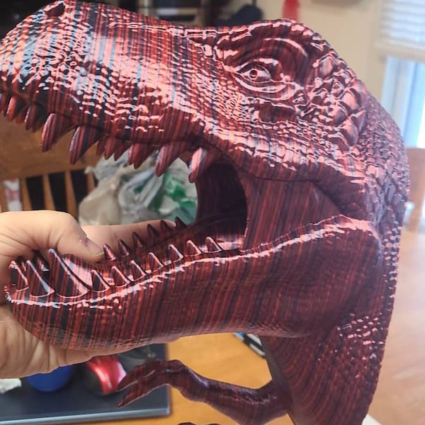 T-rex Head 3D Printing Files, Dinosaur Wall Mounted Headphones and ...