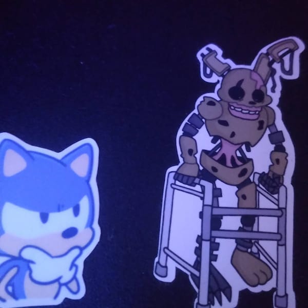 FNAF Security Breach Springtrap Peepaw Sticker - Etsy