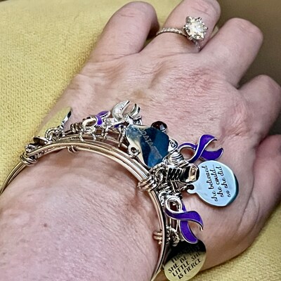 ALS Awareness Ribbon Pin / Avascular Necrosis Lapel Pin / Blue - Etsy