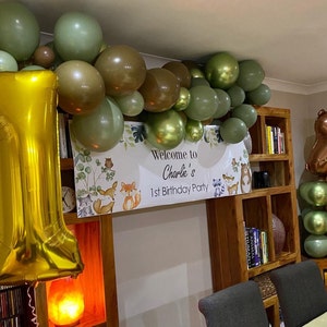 Woodland Balloon Arch, Green Balloon Arch, Woodland Balloon Arch ...