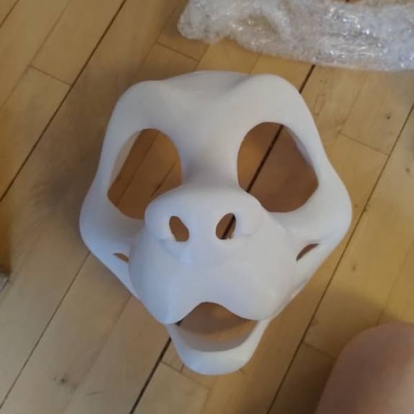 Wolf Therian Mask Base 3D Printed - Etsy