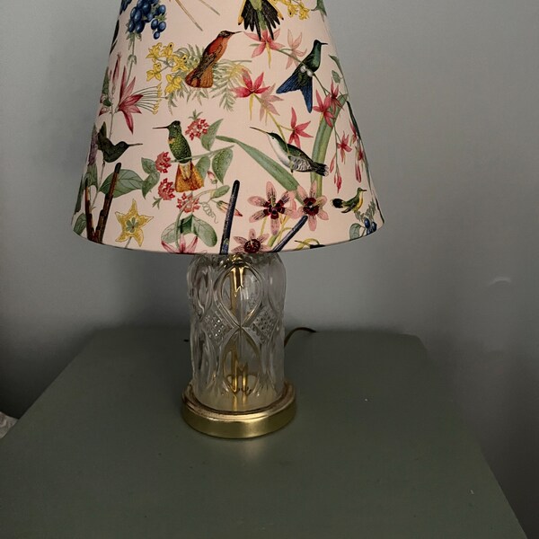 Hummingbird Lamp Shade. Birds. Sparkle. Shine. Trees. Flowers. Shades ...