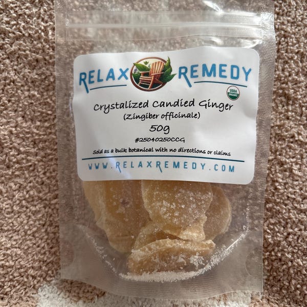 Crystalized Candied Ginger: Fresh Festive Dessert - Etsy