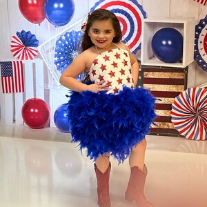 White Swan Iridescent Sequin Girls Feather Pageant Tutu Dress, Girls ...